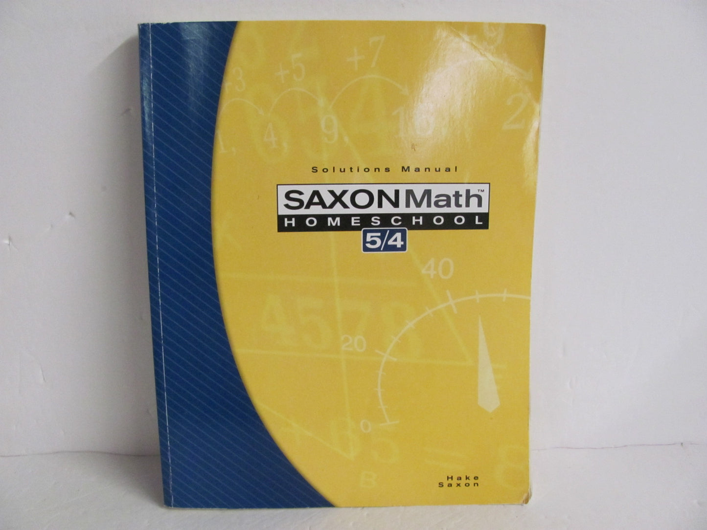 Math 54 Saxon Solutions Manual Pre-Owned 4th Grade Mathematics ...