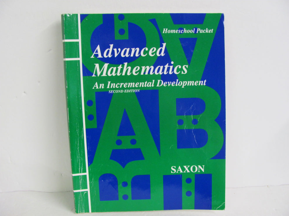 Advanced Mathematics Saxon Answer Key Pre-Owned Saxon Mathematics ...